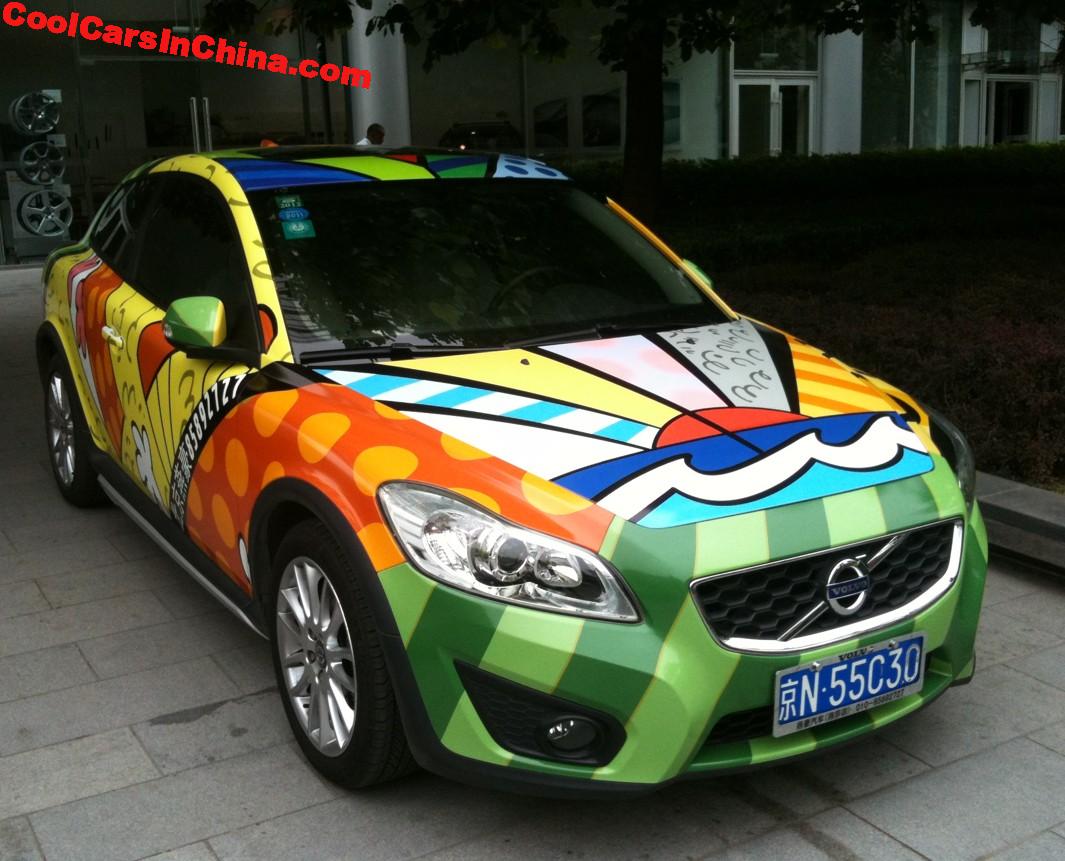 Volvo C30 Art Car With A Matching License Plate In China ...