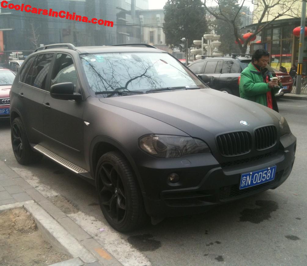BMW X5 xDrive30i Is Matte Black In China - CoolCarsInChina.com